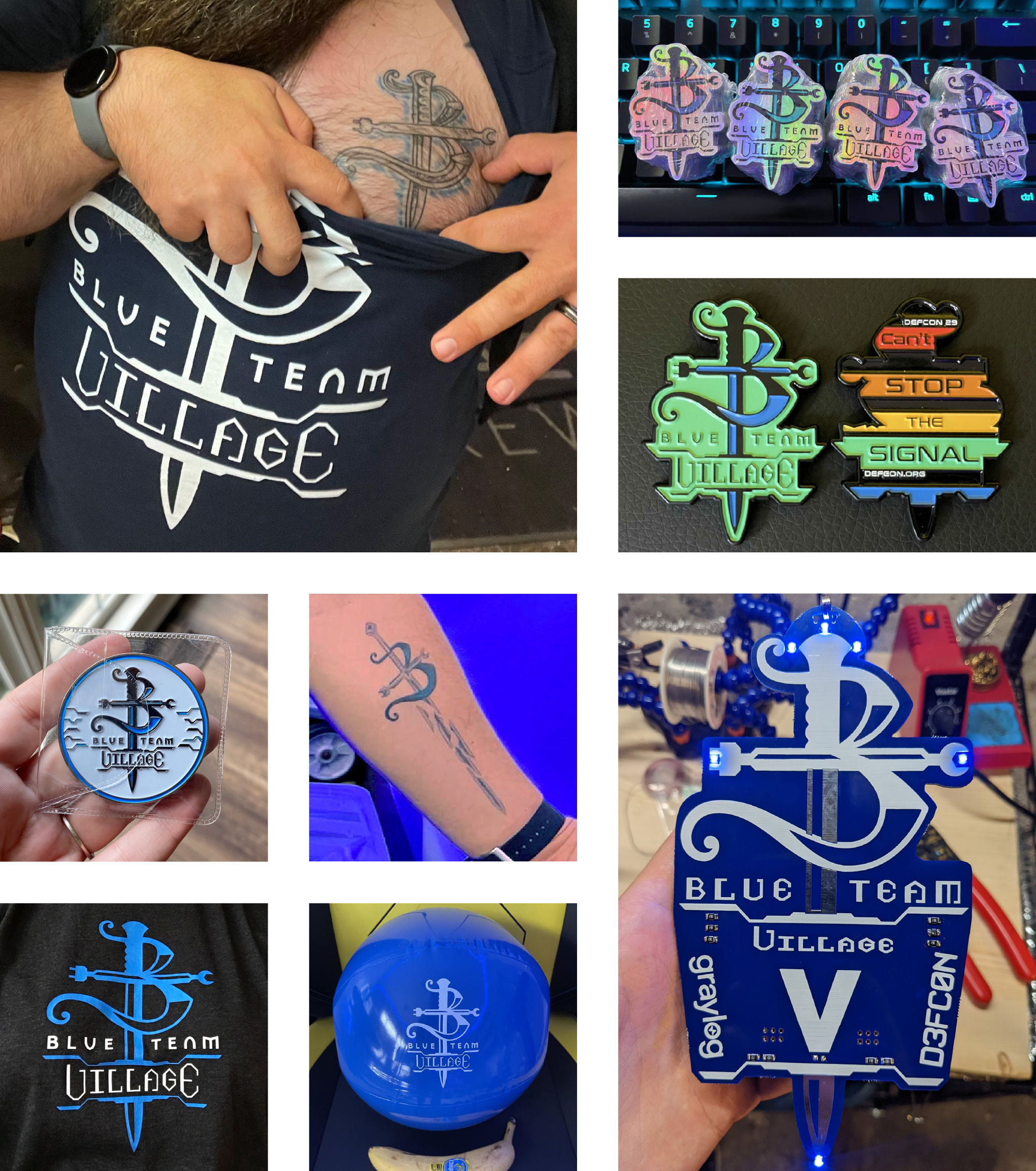 Logo design: Blue Team Village, 2020 | Hotiron Creative | Design a ...